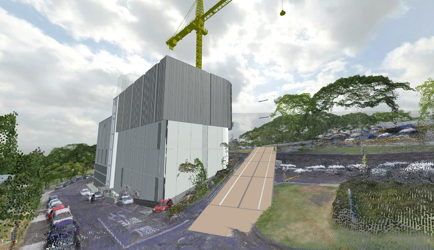 Temporary access ramp to minimise disruption - McConnell Dowell