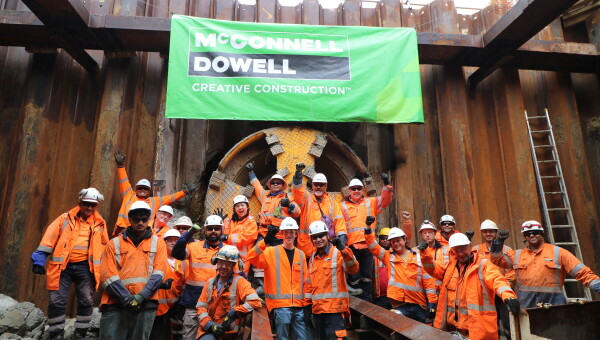 Aroha successfully tunnels through on Corban Reserve - McConnell Dowell