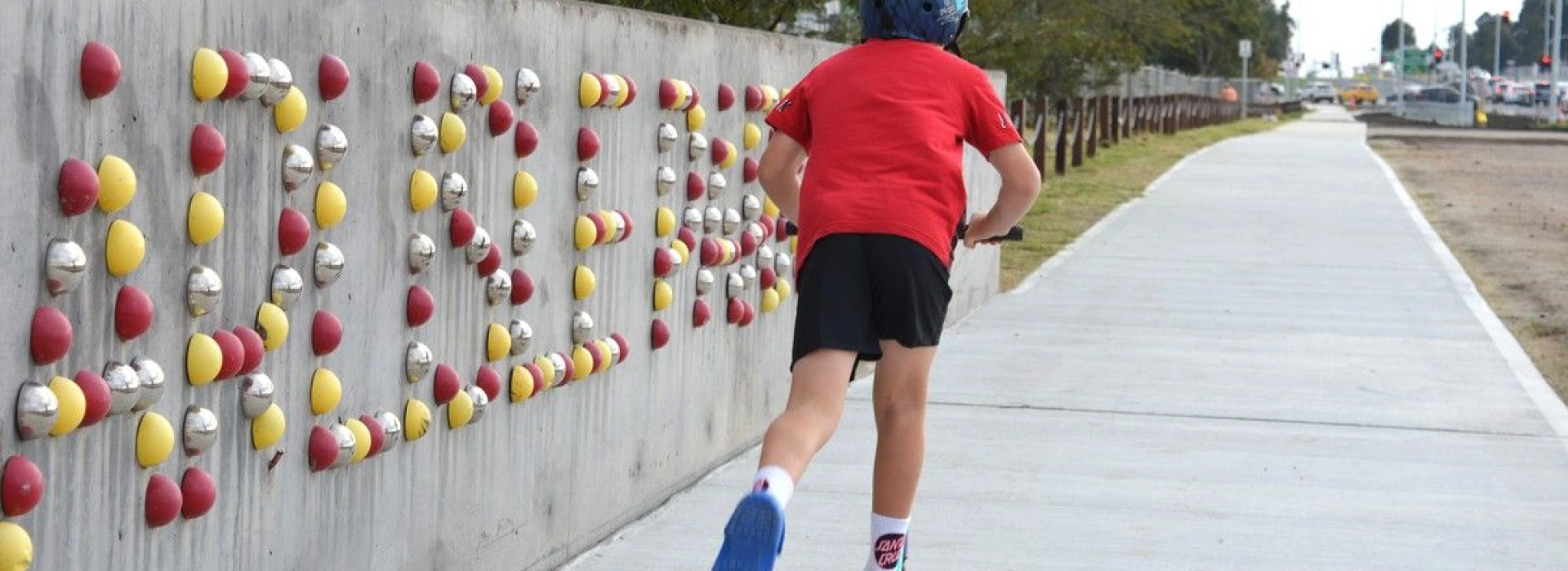 Recycled Plastic in Shared User Path - McConnell Dowell